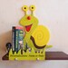 Cute Snail Floating Wall Shelf Wall Hanging Wooden Book - Etsy
