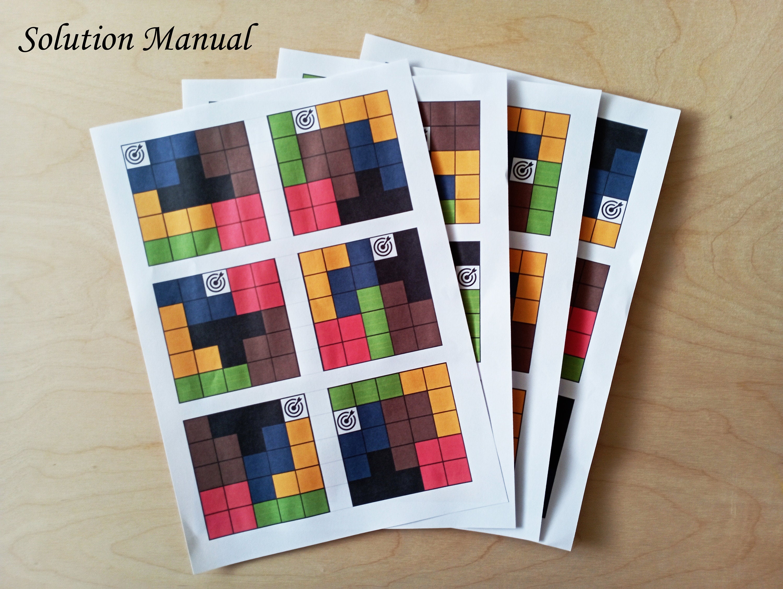 Tetris Block Shapes, Tetris Piece, 6 Piece Tetris Puzzle, Wooden ...