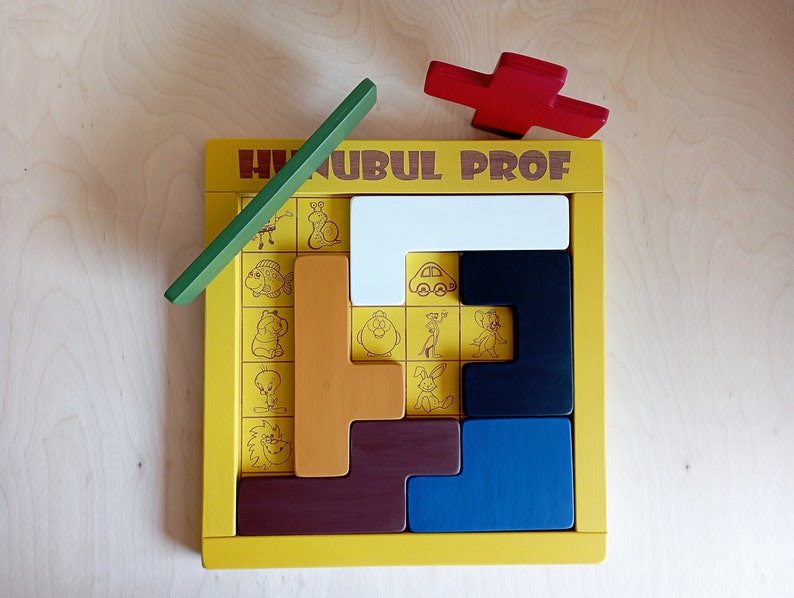 Tetris Block Shapes, Tetris Piece, 7 Piece Tetris Puzzle, Wooden ...