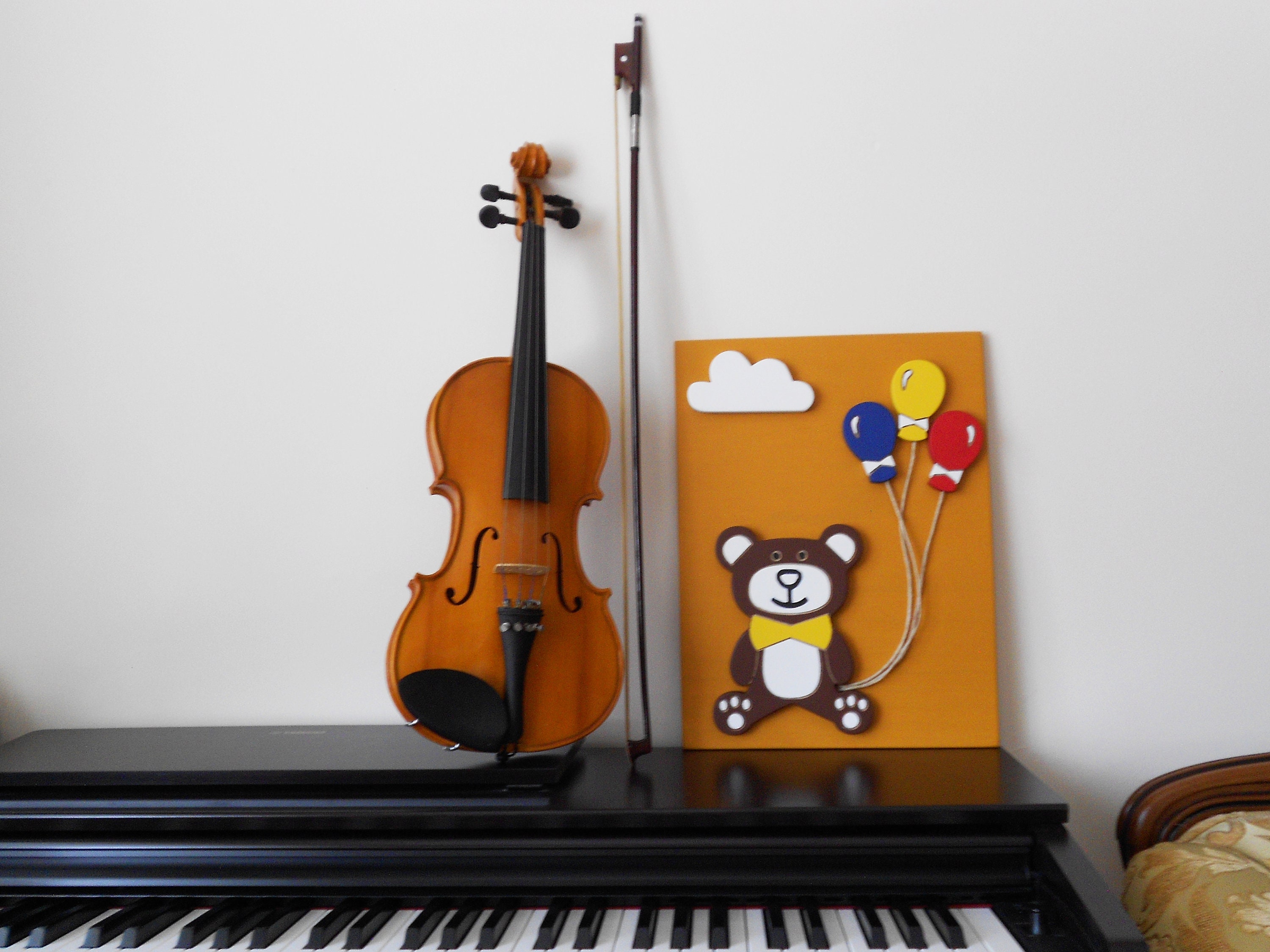 Teddy Bear Wall Decor With Balloons, Personalized Children's Room Art ...