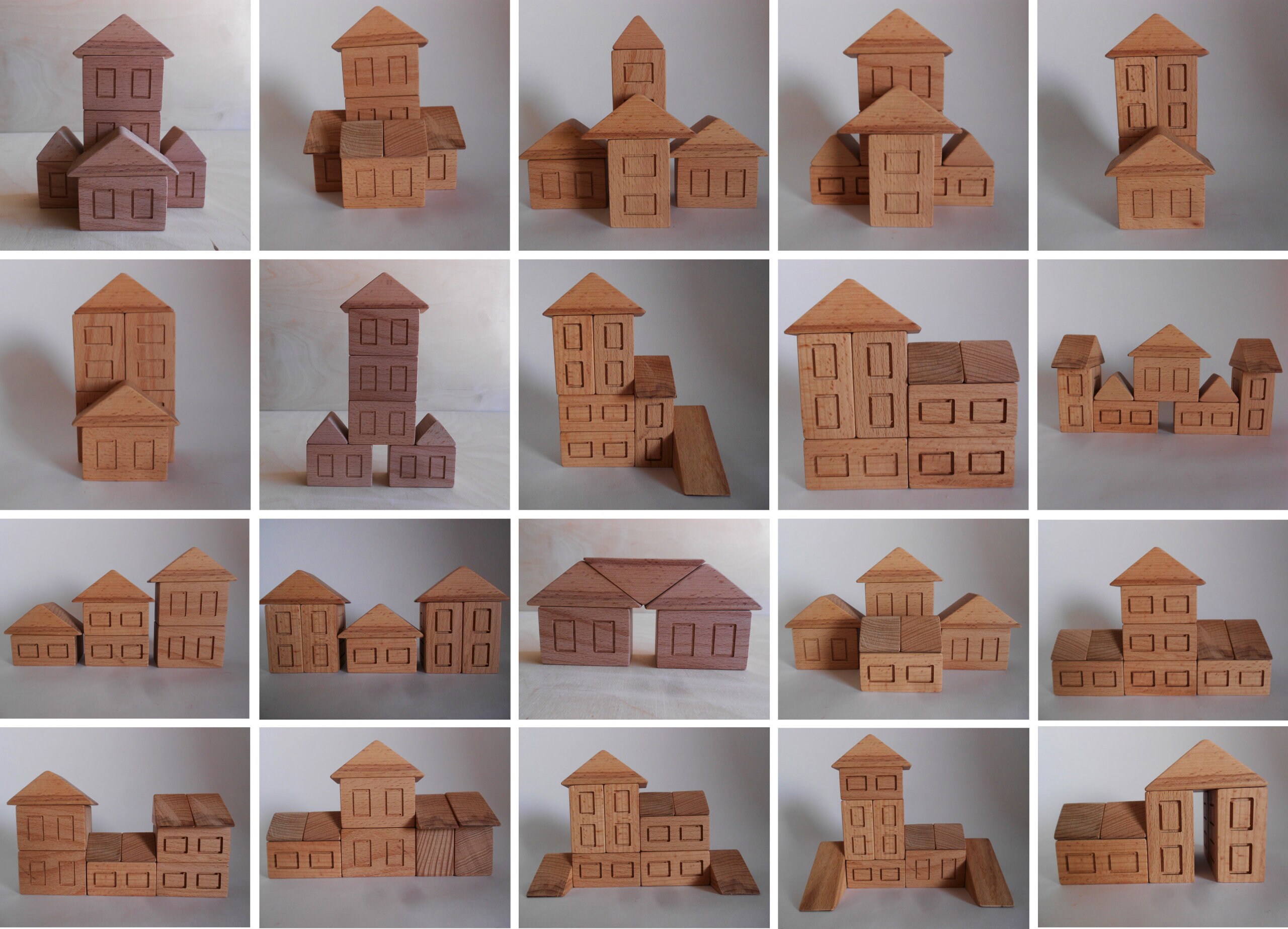 10 Piece Tiny House Set Paintable Miniature Houses - Etsy