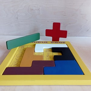 Tetris Block Shapes, Tetris Piece, 7 Piece Tetris Puzzle, Wooden ...