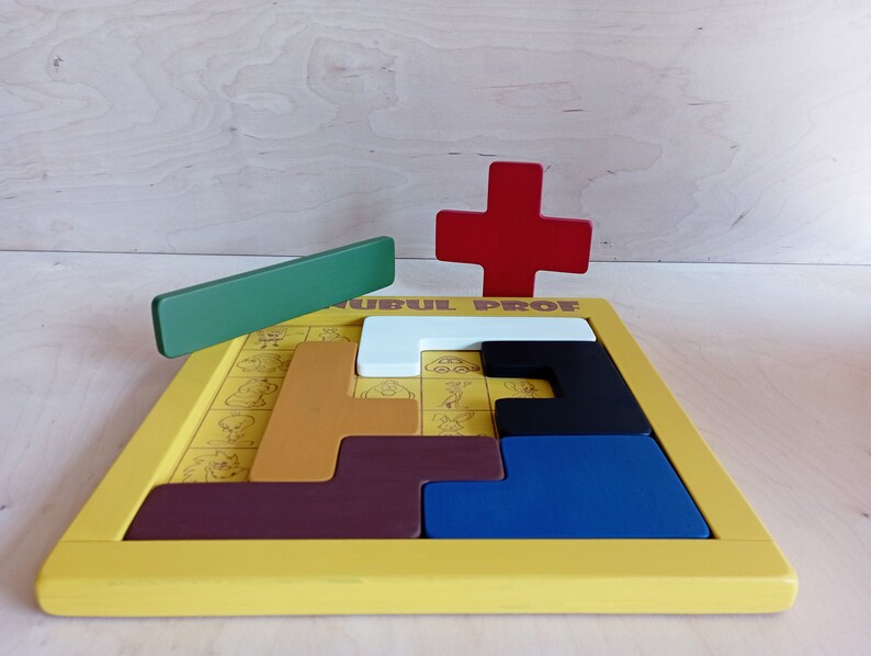 Tetris Block Shapes, Tetris Piece, 7 Piece Tetris Puzzle, Wooden ...