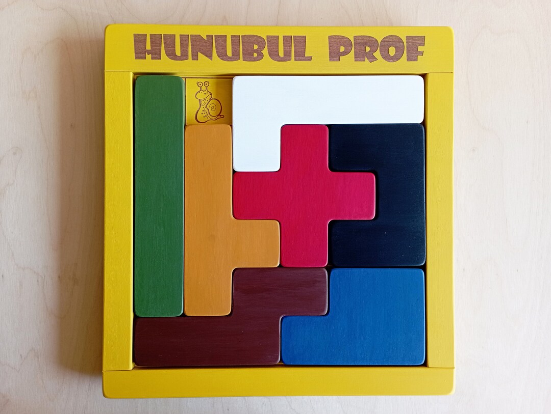 Tetris Block Shapes, Tetris Piece, 7 Piece Tetris Puzzle, Wooden ...