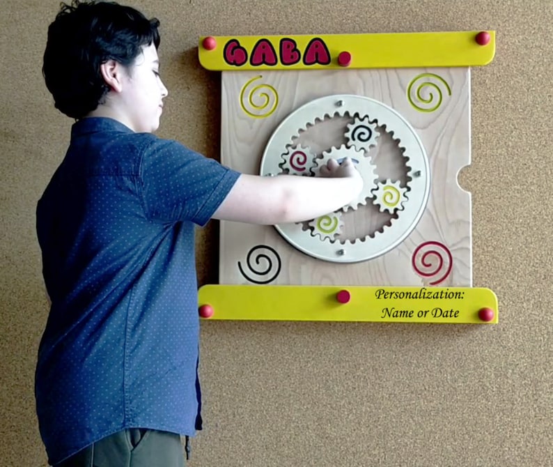 Fun Motor Skill Toy Handmade Wooden Wall Toy Interchangeable - Etsy
