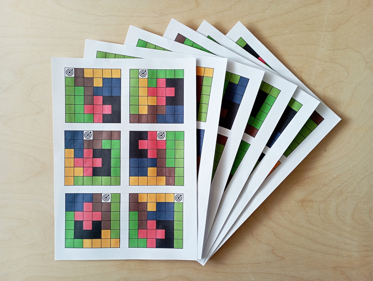 Tetris Block Shapes, Tetris Piece, 7 Piece Tetris Puzzle, Wooden ...