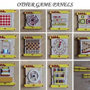 Fun Motor Skill Toy Handmade Wooden Wall Toy Interchangeable - Etsy