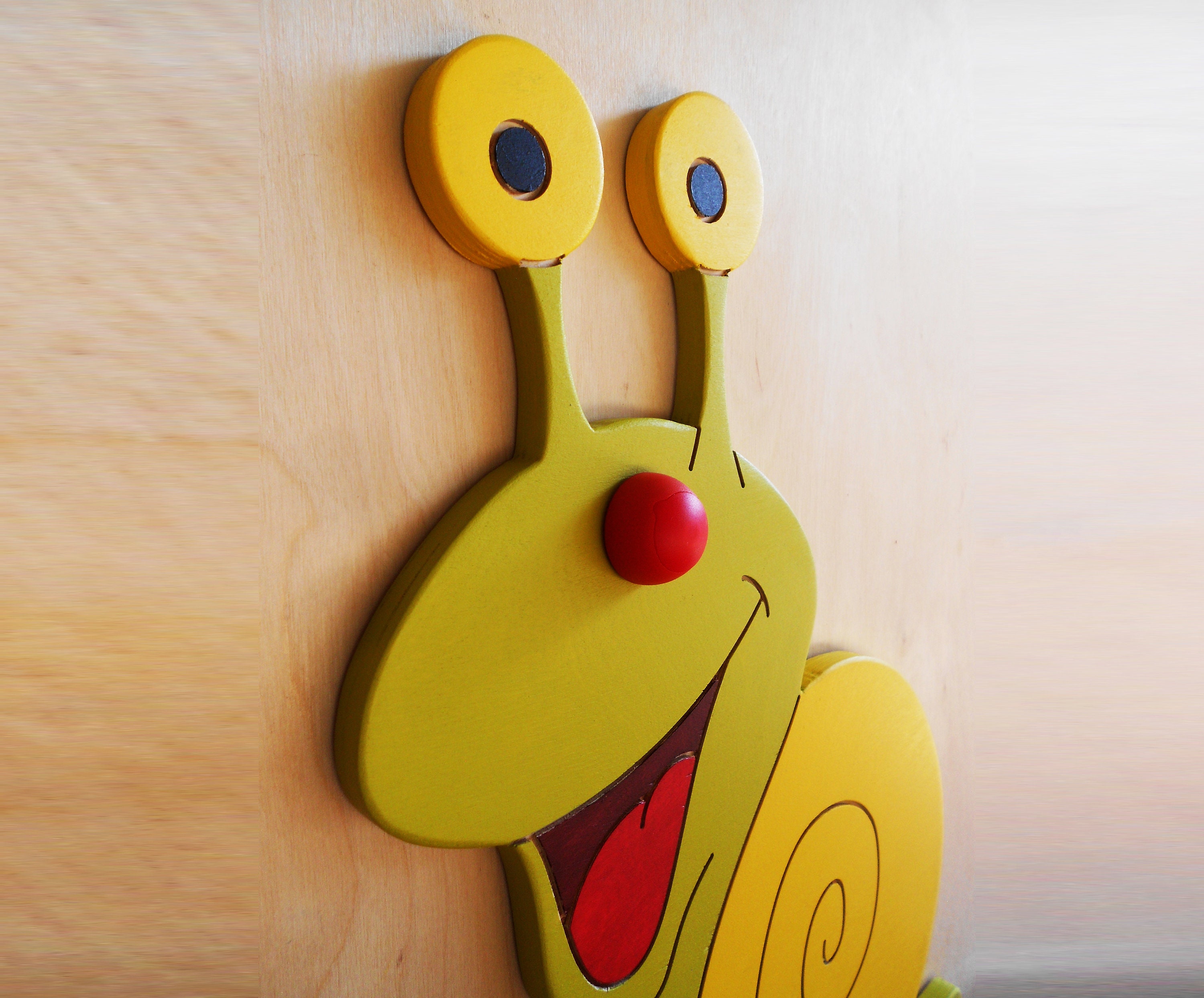 Cute Snail Floating Wall Shelf Wall Hanging Wooden Book - Etsy
