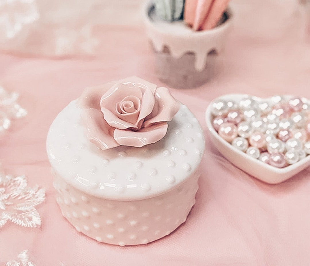 Coquette Room Decor Rose Jewelry Dish Coquette Jewelry Storage - Etsy