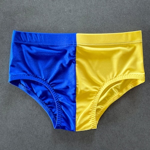 SMALL (30-32) SHINY Regular Waist Half & Half Pro Wrestling Trunks ...