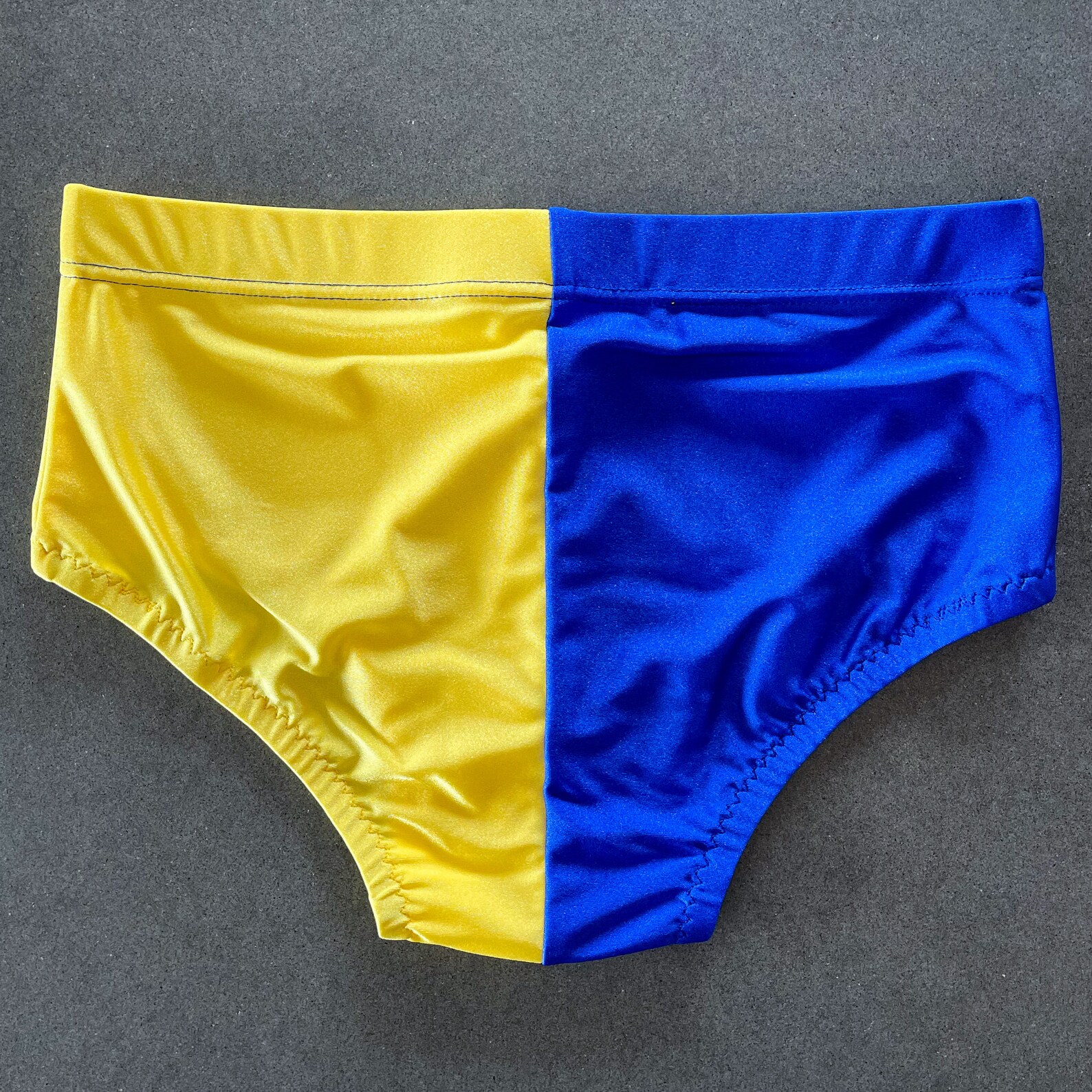 SMALL (30-32) SHINY Regular Waist Half & Half Pro Wrestling Trunks ...