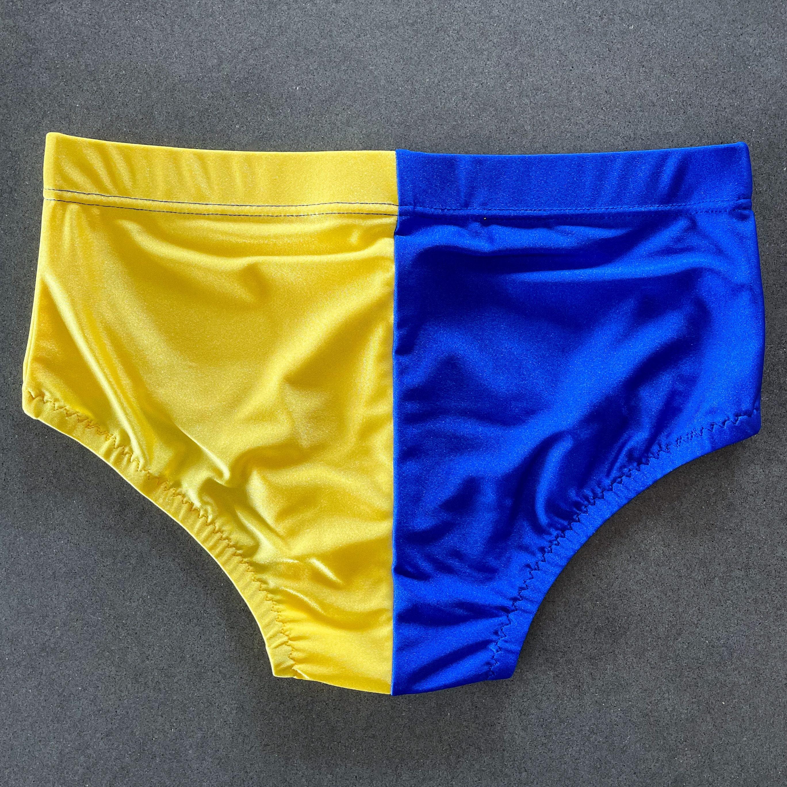 SMALL (30-32) SHINY Regular Waist Half & Half Pro Wrestling Trunks ...
