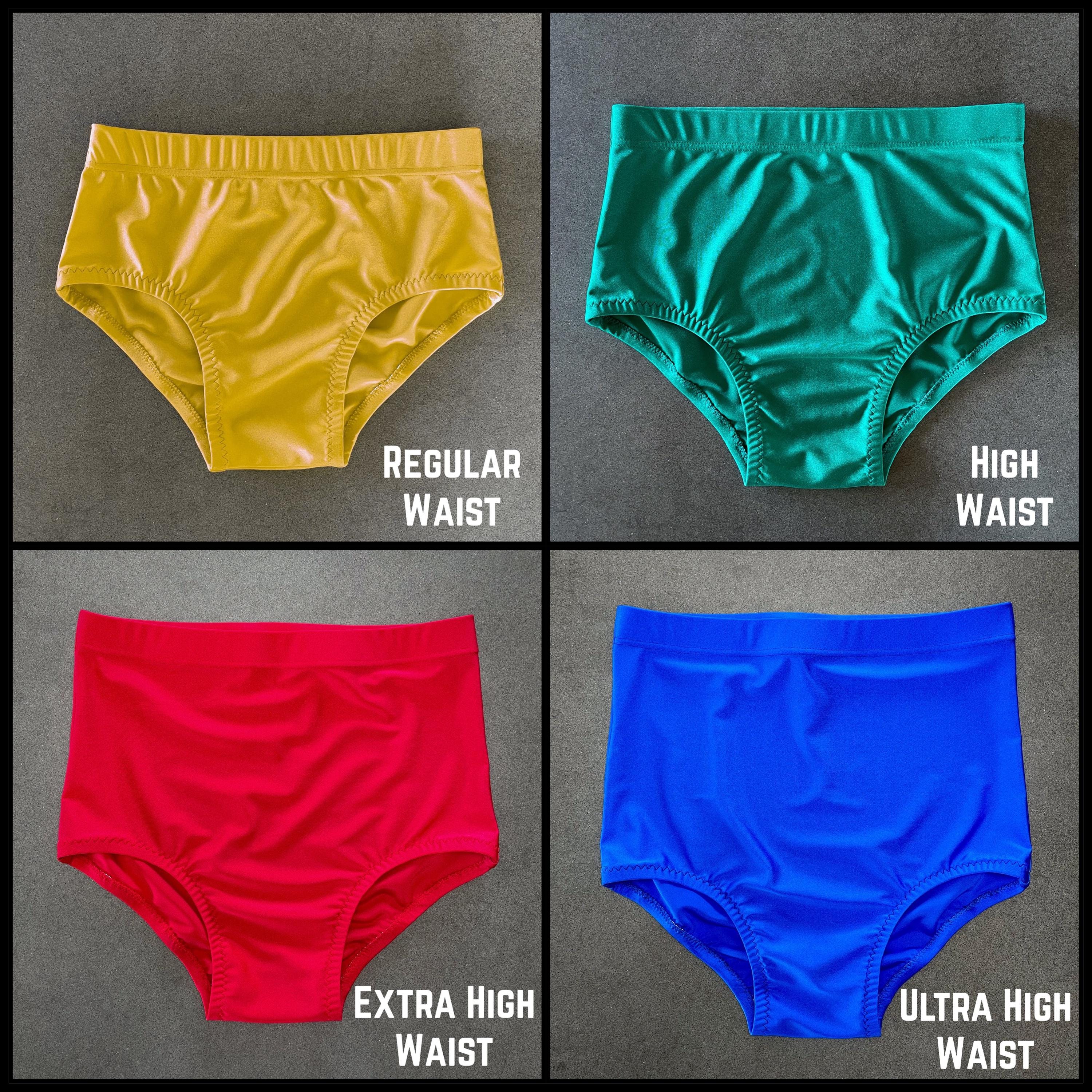 SMALL (30-32) SHINY Regular Waist Half & Half Pro Wrestling Trunks ...