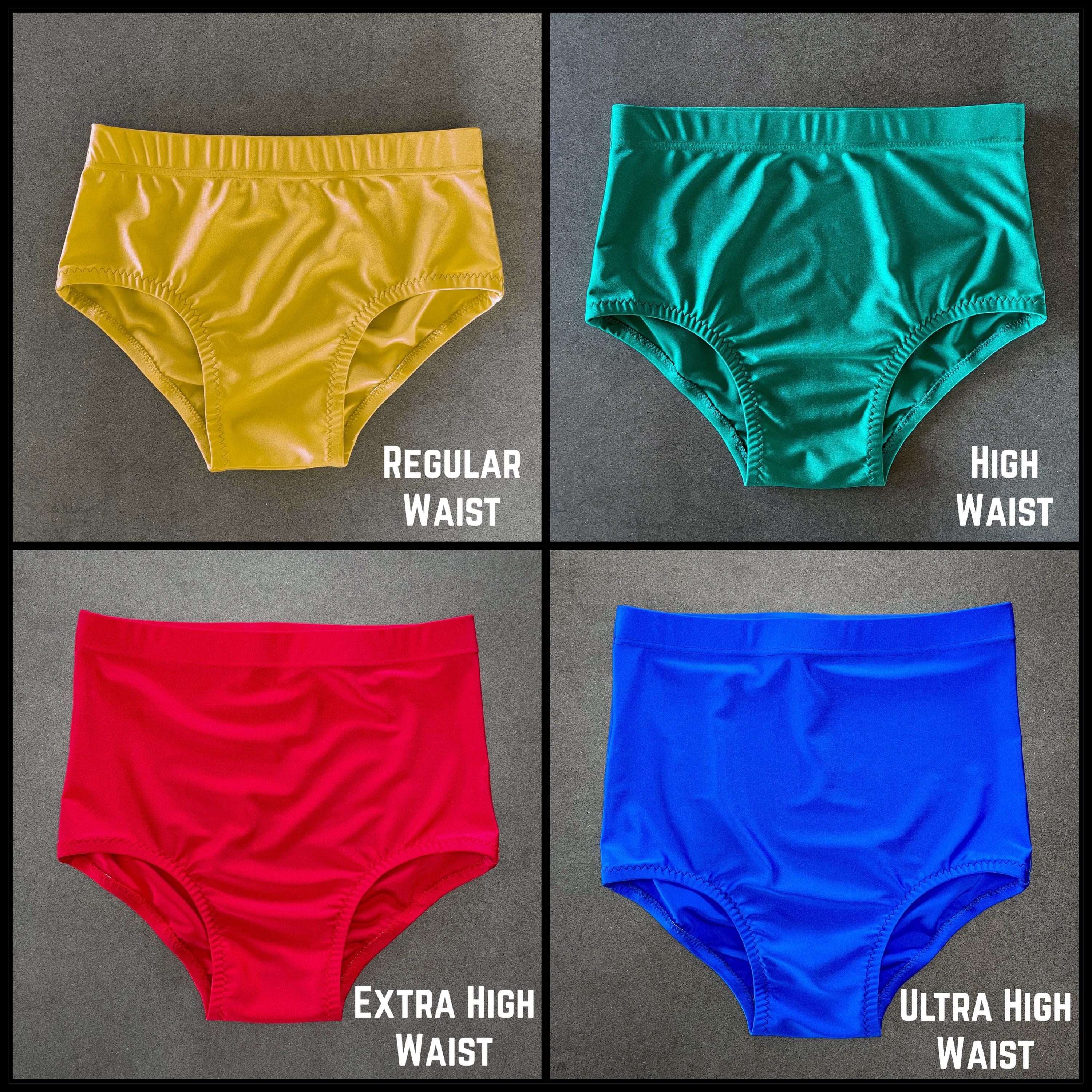 Shiny EXTRA HIGH WAIST Pro Wrestling Trunks / Many Colours and Sizes ...
