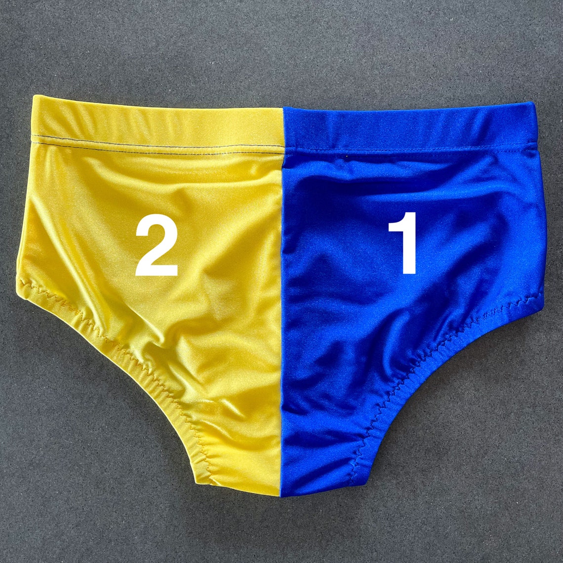 SMALL (30-32) SHINY Regular Waist Half & Half Pro Wrestling Trunks ...