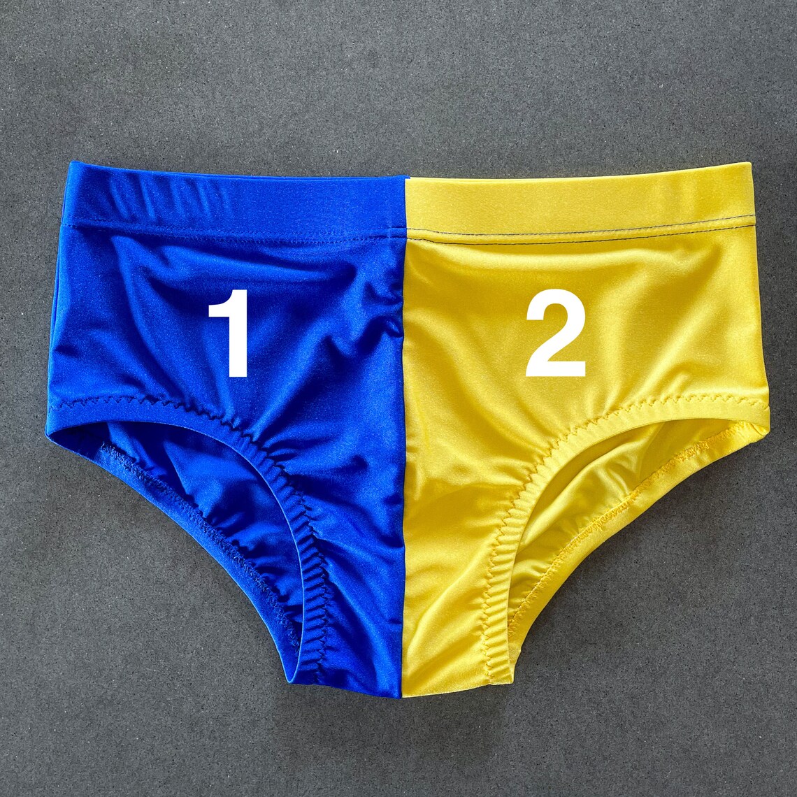 SMALL (30-32) SHINY Regular Waist Half & Half Pro Wrestling Trunks ...