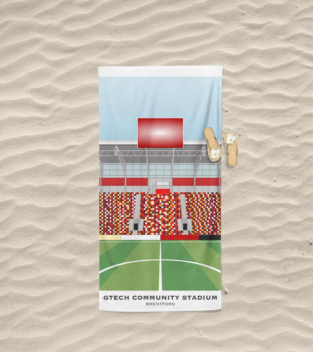 Brentford Towel - Gtech Community Stadium - Etsy