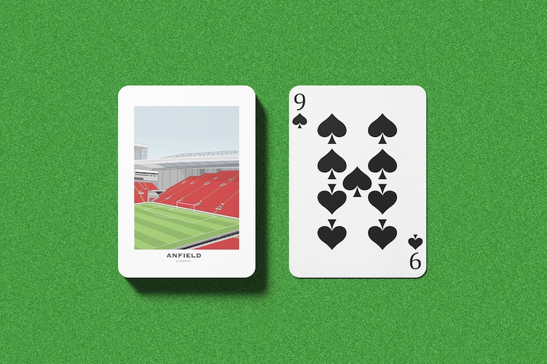 Liverpool Playing Cards - Anfield - Etsy