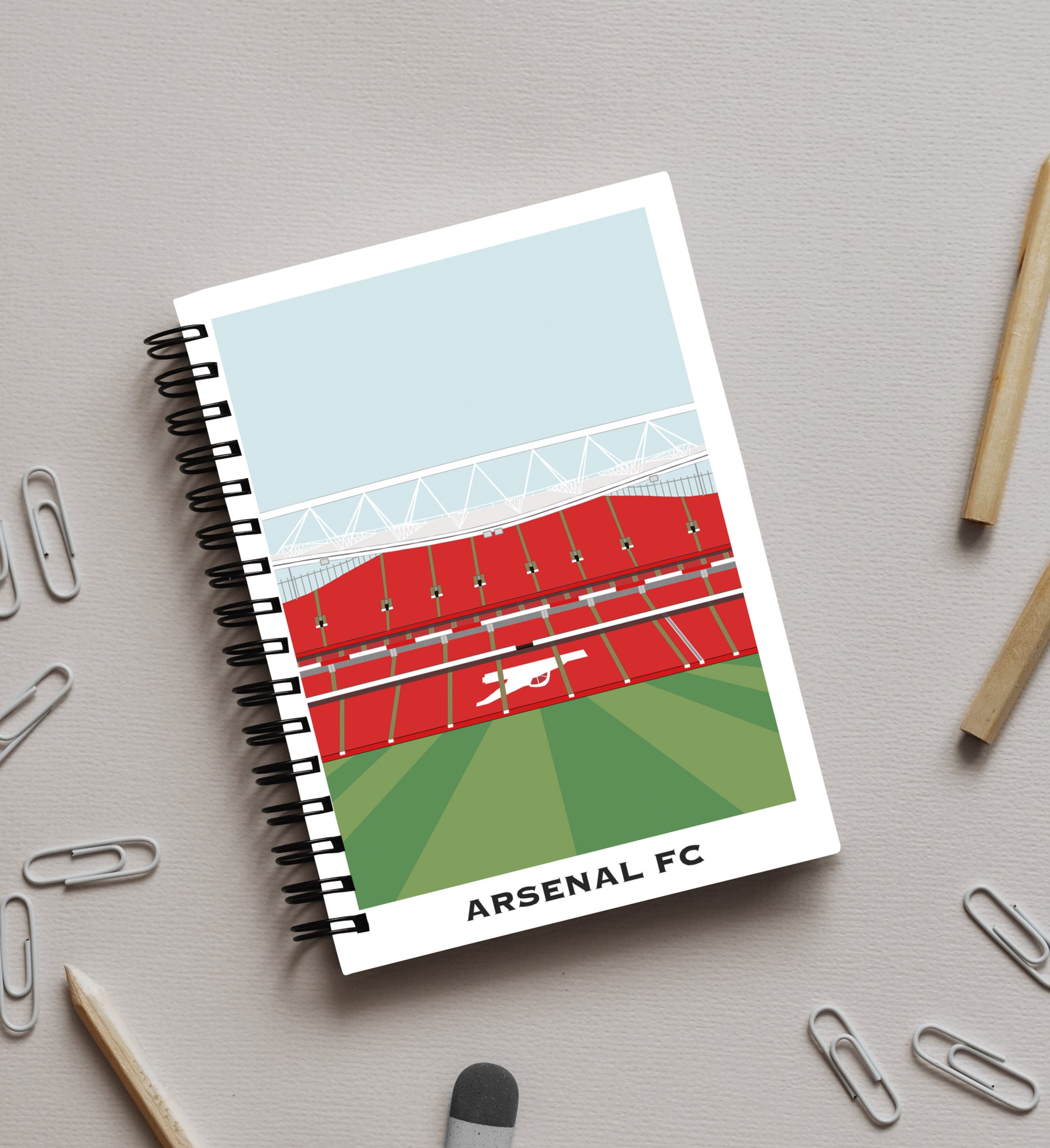 Arsenal Notebook - Emirates Stadium - Etsy