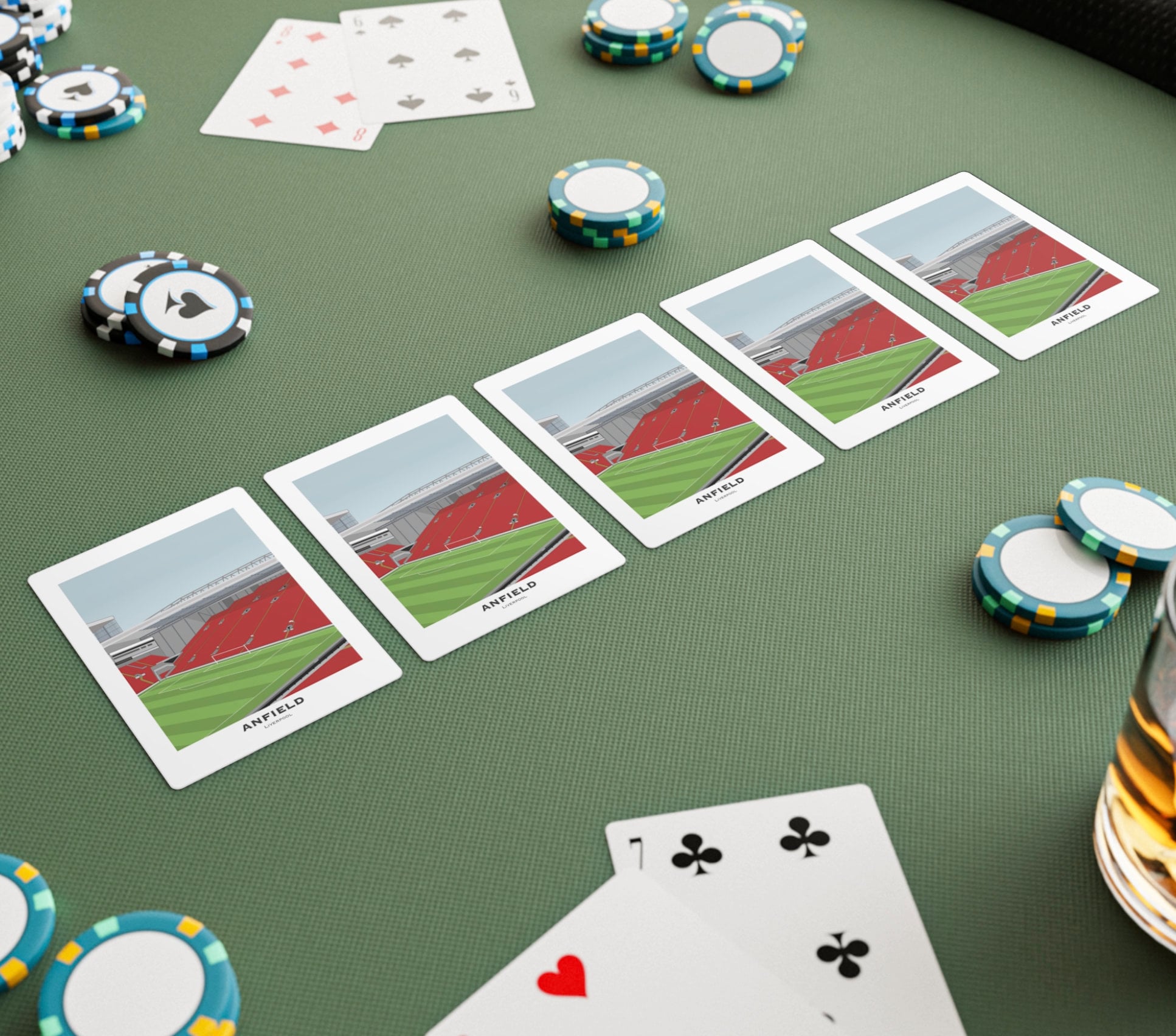 Liverpool Playing Cards - Anfield - Etsy