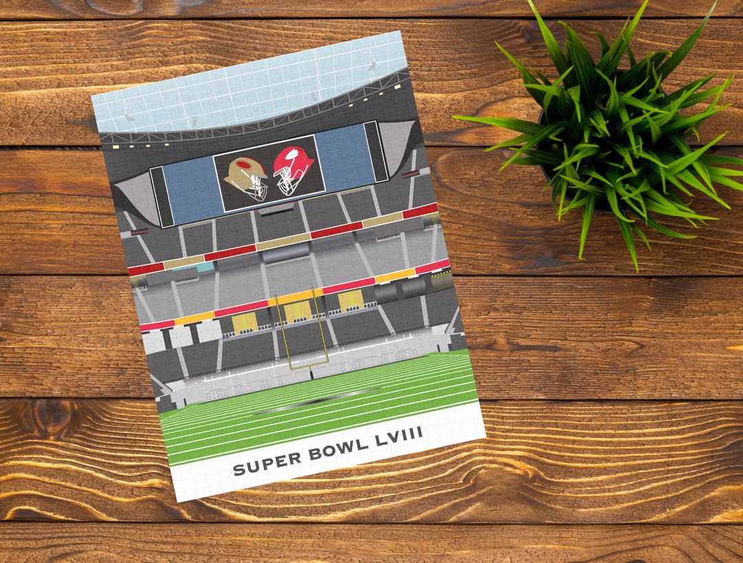 Super Bowl Jigsaw Puzzle - Allegiant Stadium - Etsy