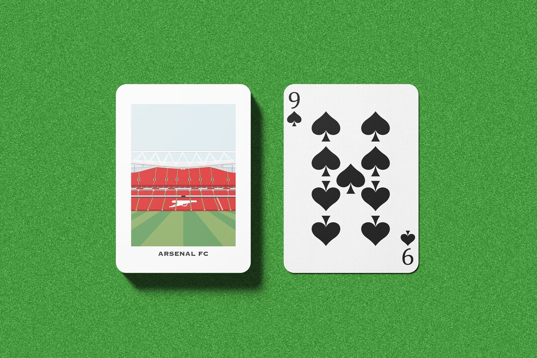 Arsenal Playing Cards - Emirates Stadium - Etsy
