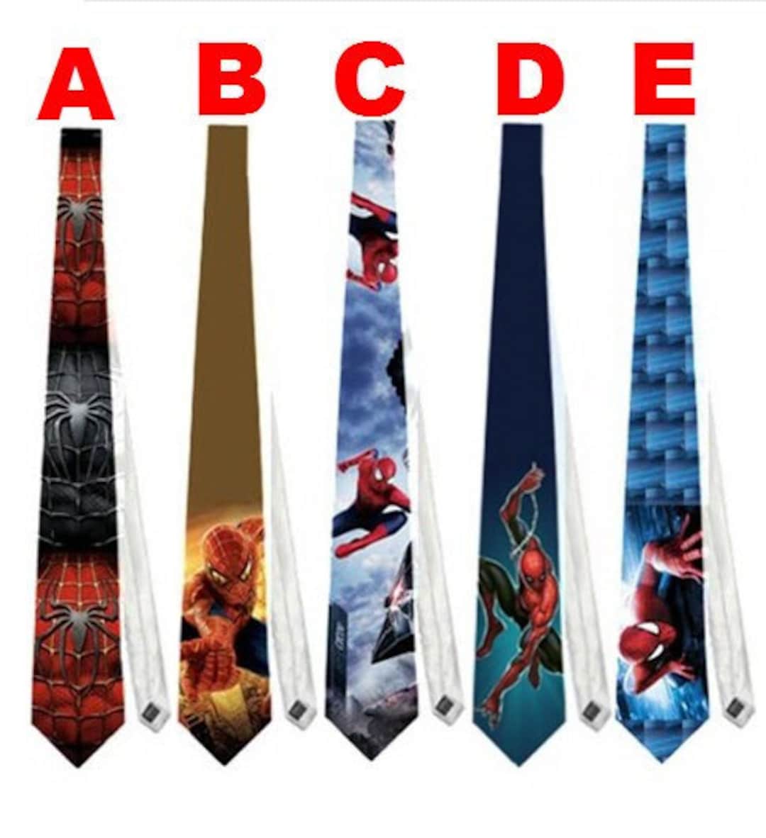 Necktie Spiderman Spider-man Venom Hero Cosplay - Etsy