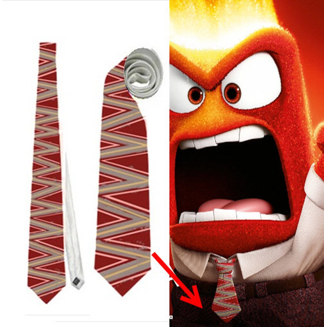Corbata Ira De adentro hacia afuera Rage Rojo Cosplay Halloween - Etsy ...