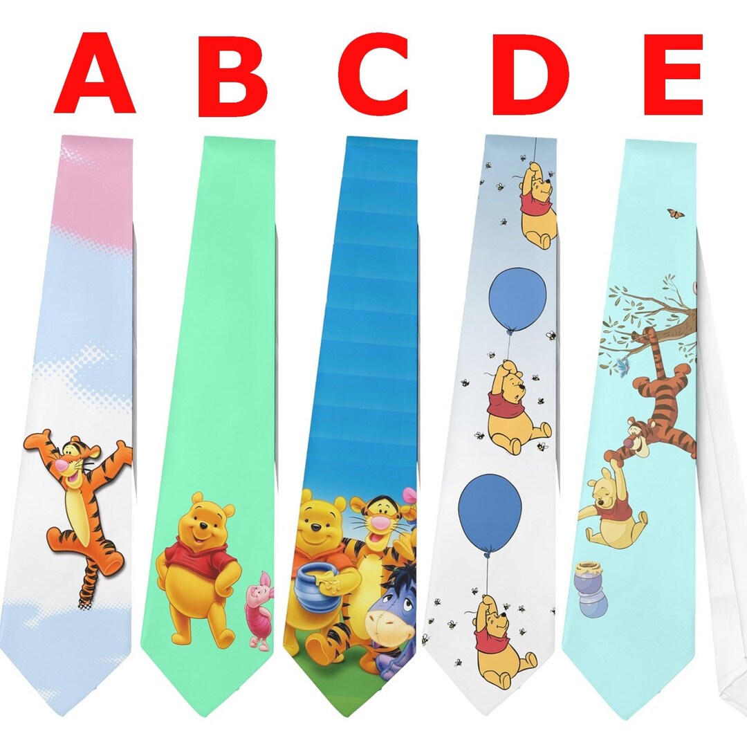 Necktie Winnie the Pooh Eyoree Tigger Piglet Honey Pot Cosplay - Etsy
