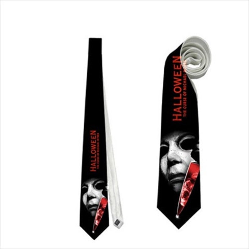 Necktie Michael Myers Horror Slasher Nightmare Kills Fire 80s Halloween ...
