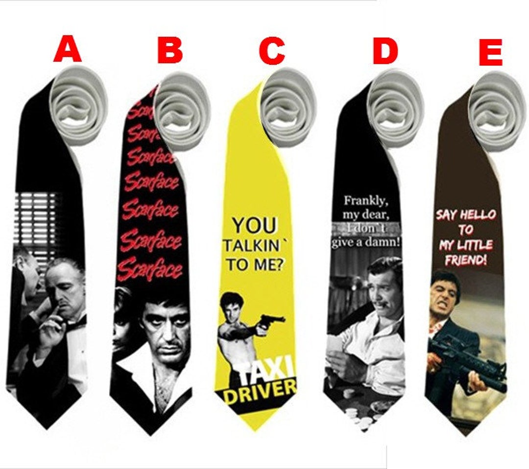 Necktie Gangsters Mafia Godfather Scarface Taxi Driver Gone With the ...