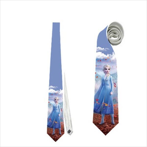 Necktie Frozen Elsa Princess Olaf Snowman Anna Sven Tie - Etsy