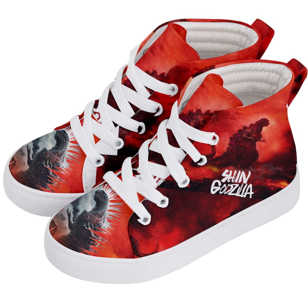 Shin Godzilla Kaiju Sneakers Halloween Shoes READ the DESCRIPTION - Etsy