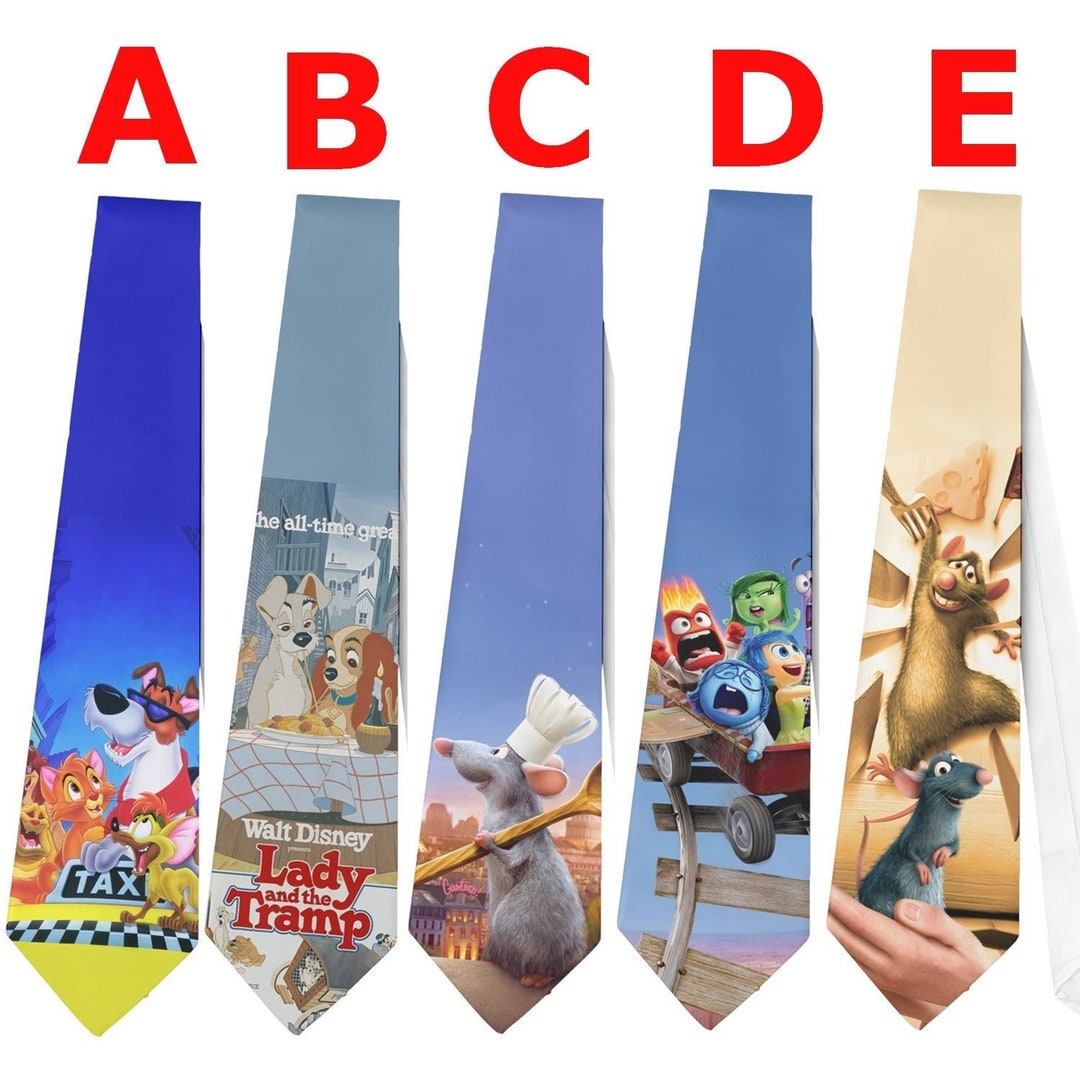 Necktie Inside Out Lady and the Tramp Oliver and Company Ratatouille ...