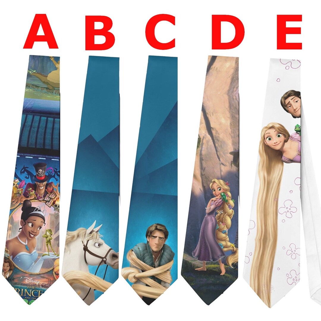 Necktie Flynn Rider Rapunzel Tangled Firefly Princess and the Frog ...