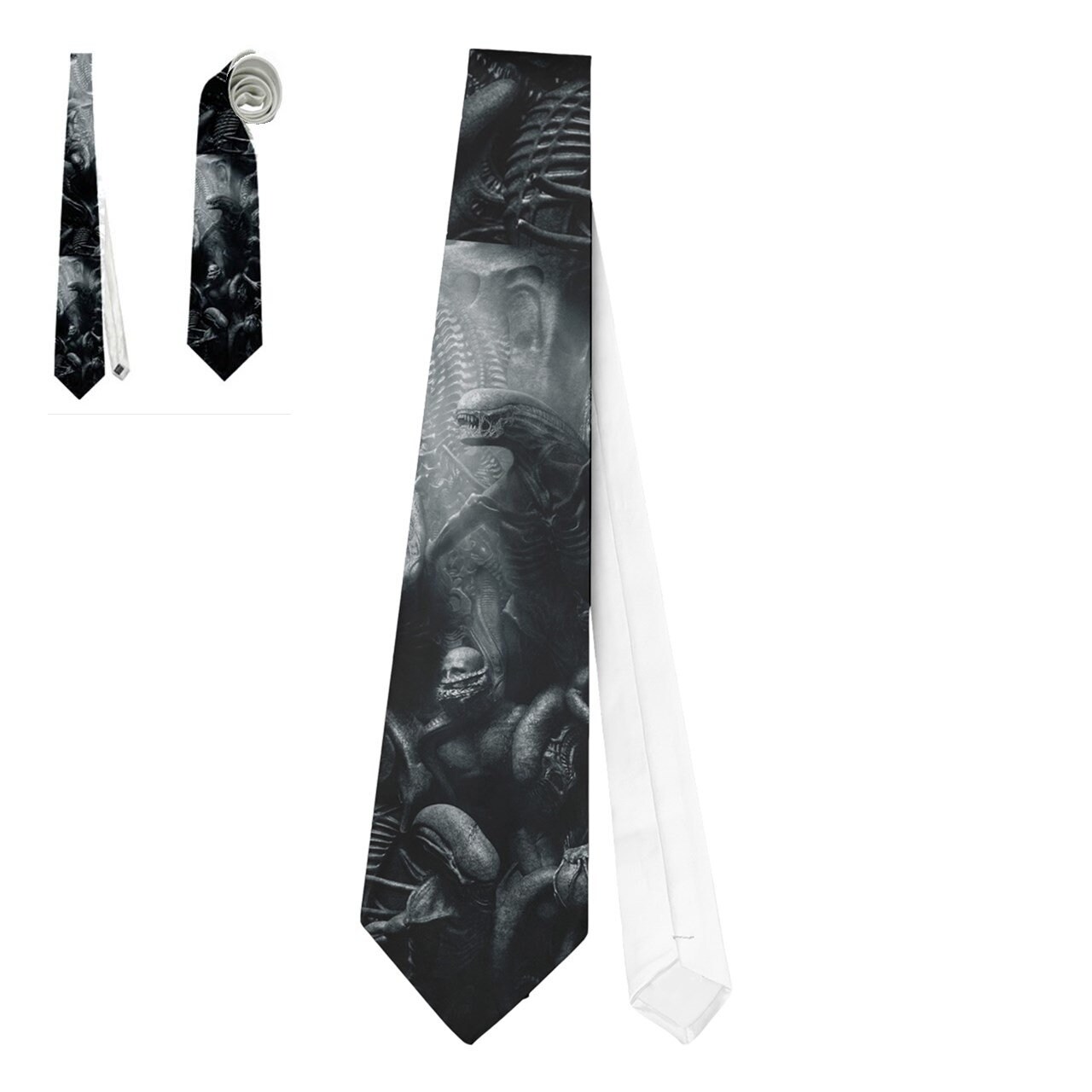 Necktie Chainsaw Alien Xenomorph White Walker Poltergeist Laura Palmer ...
