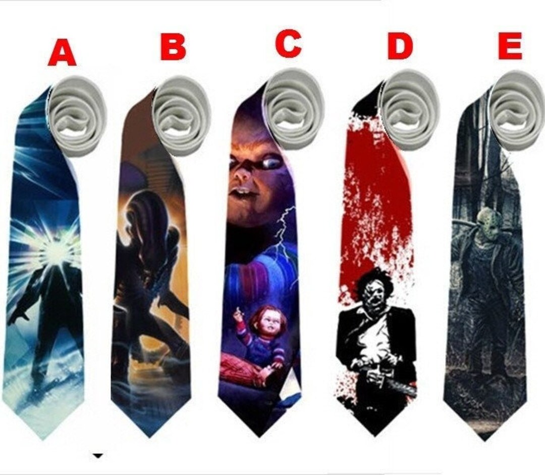 Necktie Thing Alien Xenomorph Chucky Chainsaw Michael Myers Cosplay - Etsy