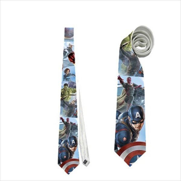 Necktie Hulk Thor Tony Stark Ironman Black Widow Captain America ...
