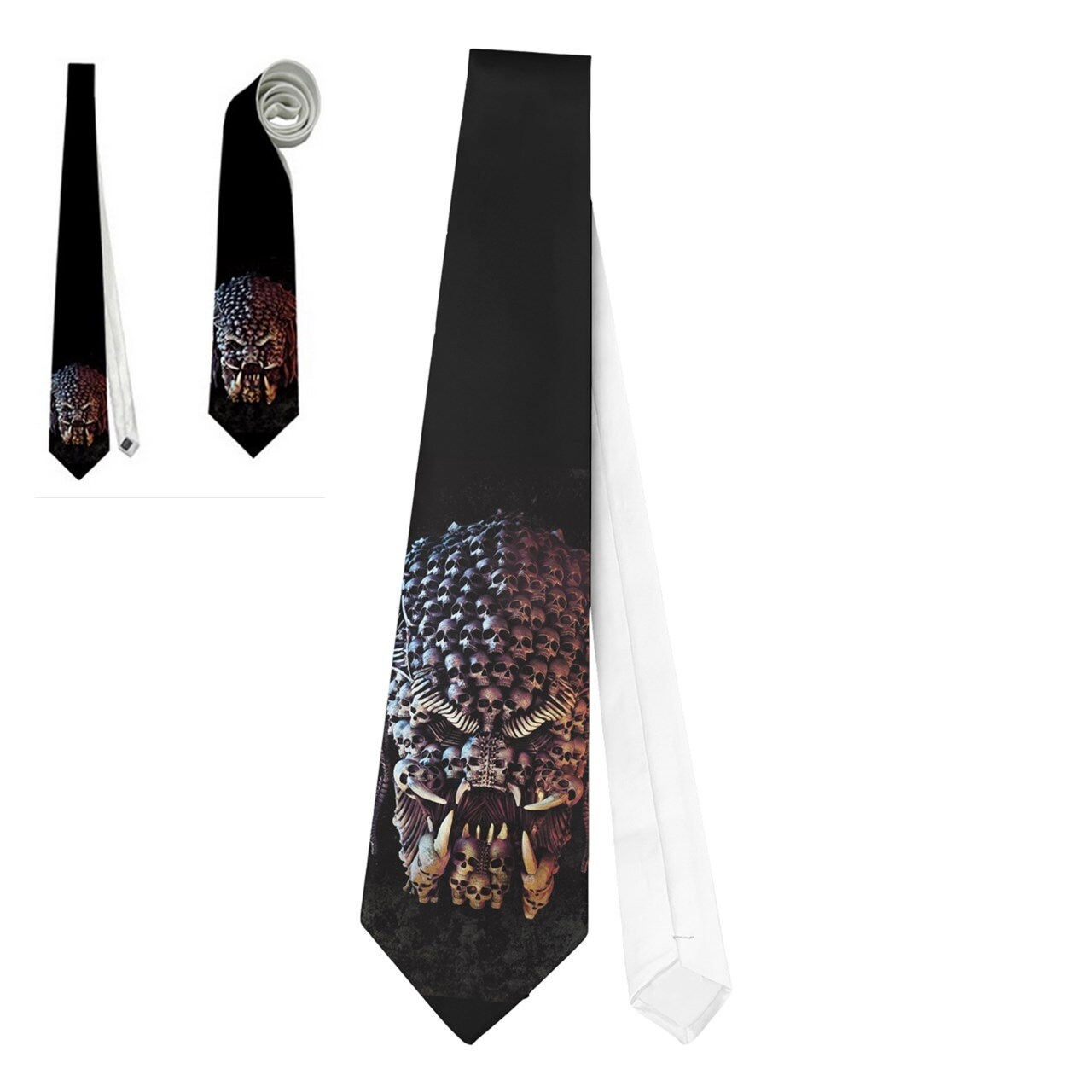 Necktie Ash Chainsaw Zombies Cemetery Addams Morticia Dead - Etsy