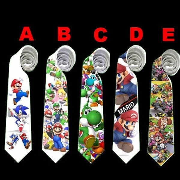 Necktie Mario Yoshi Luigi Boo Donkey Kong DK Smash Dr Christmas ...
