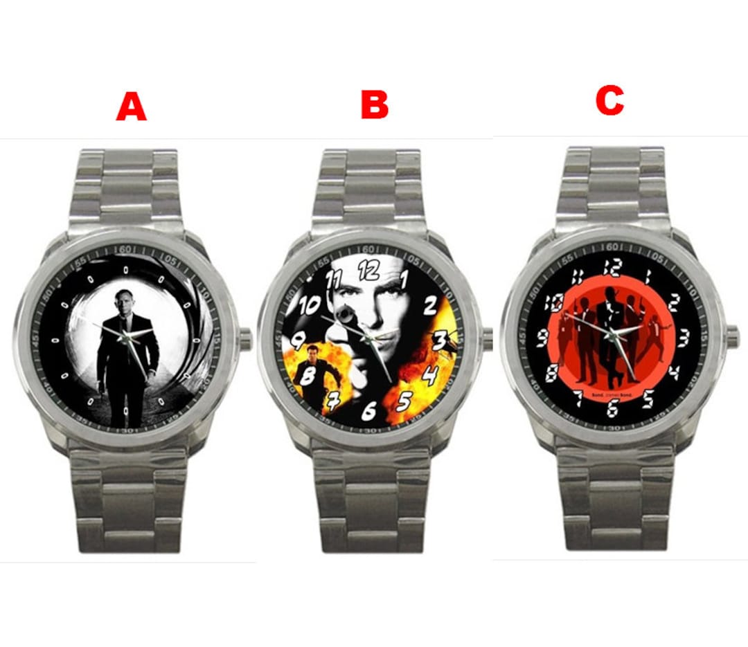 Sport Metal Watch James Bond 007 Action Britsh MI6 Cosplay READ THE ...