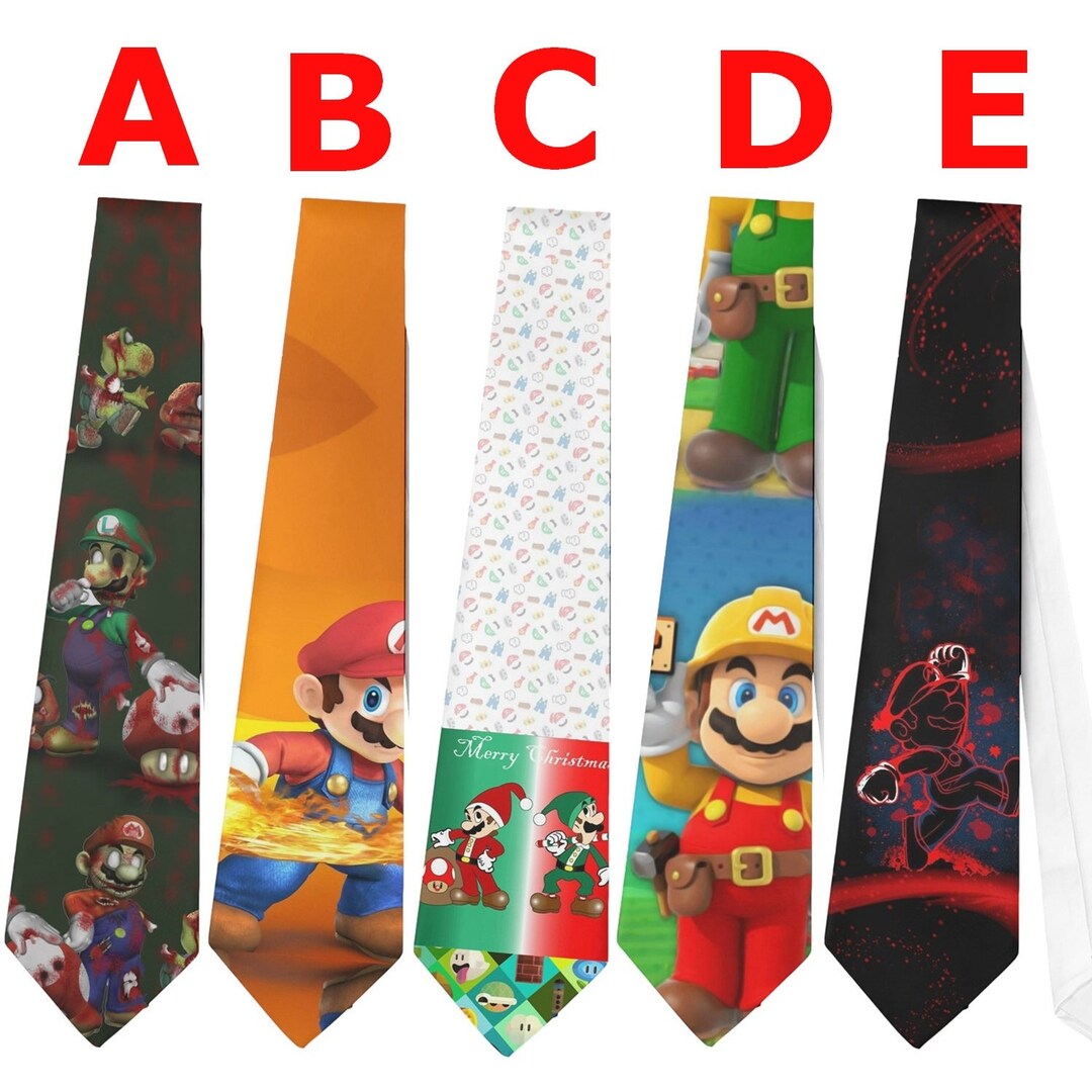 Necktie Mario Yoshi Luigi Christmas Halloween Cosplay - Etsy