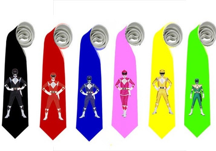 Necktie Power Rangers Cosplay - Etsy