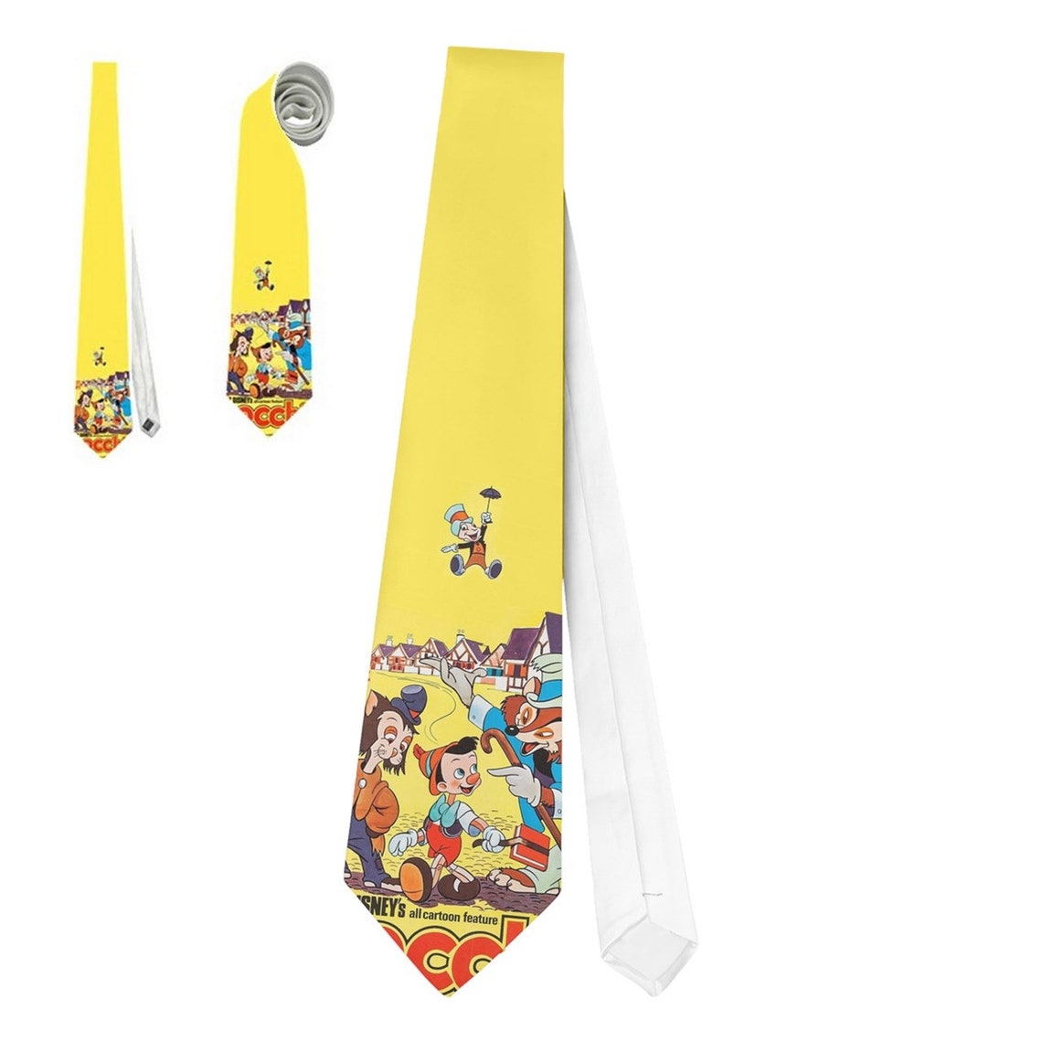 Necktie Peter Pan Wendy Jiminy Cricket Captain Hook Ariel - Etsy