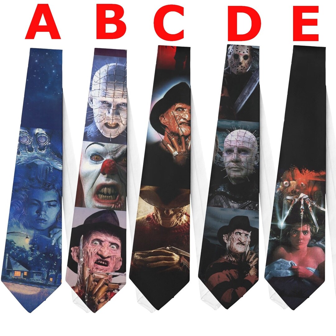 Necktie Freddy Hellraiser Pennywise Kruger Pinhead Michael Myers Horror ...