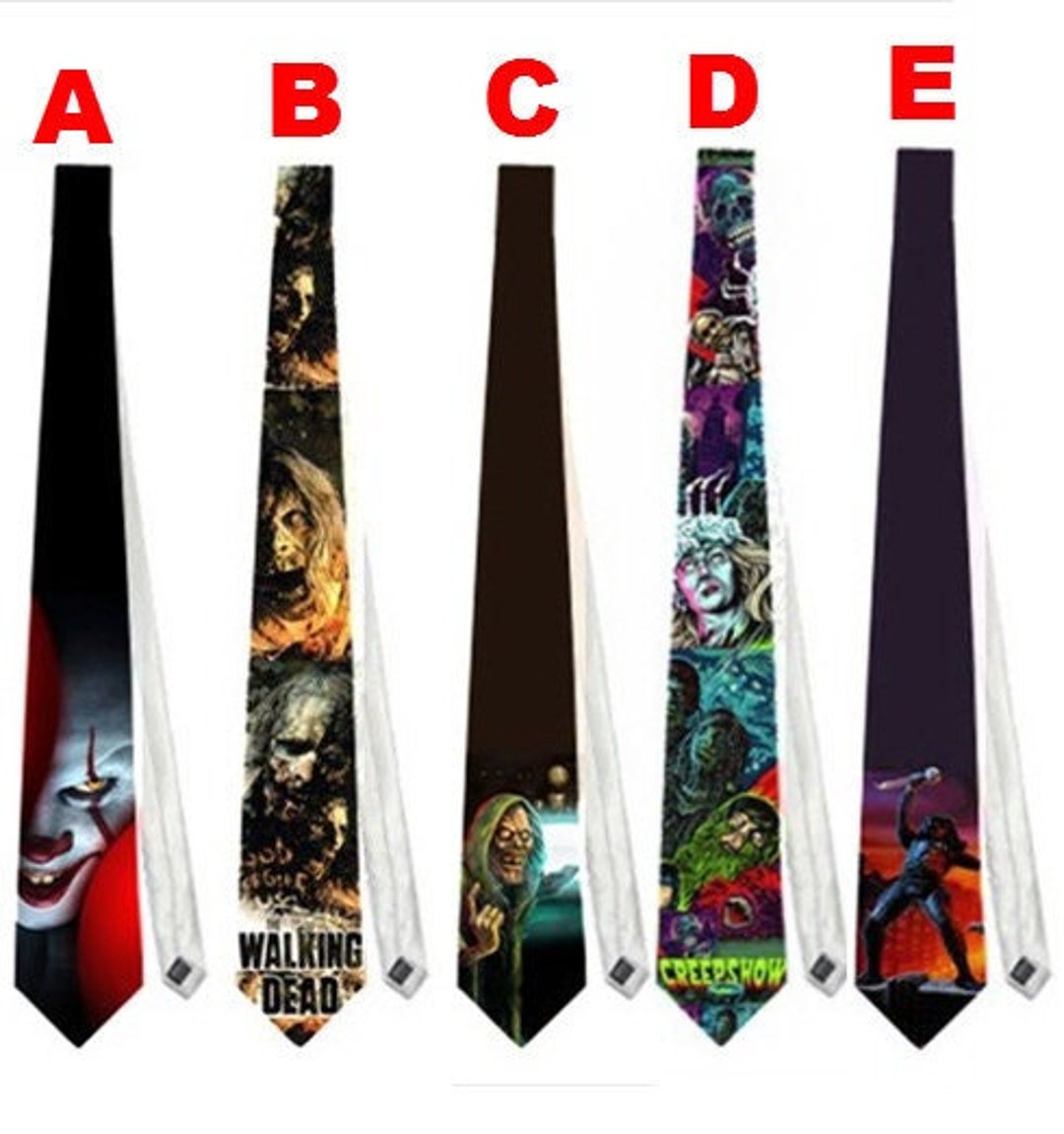 Necktie Horror Movies Pennywise Clown Captain Spaulding Hellraiser ...