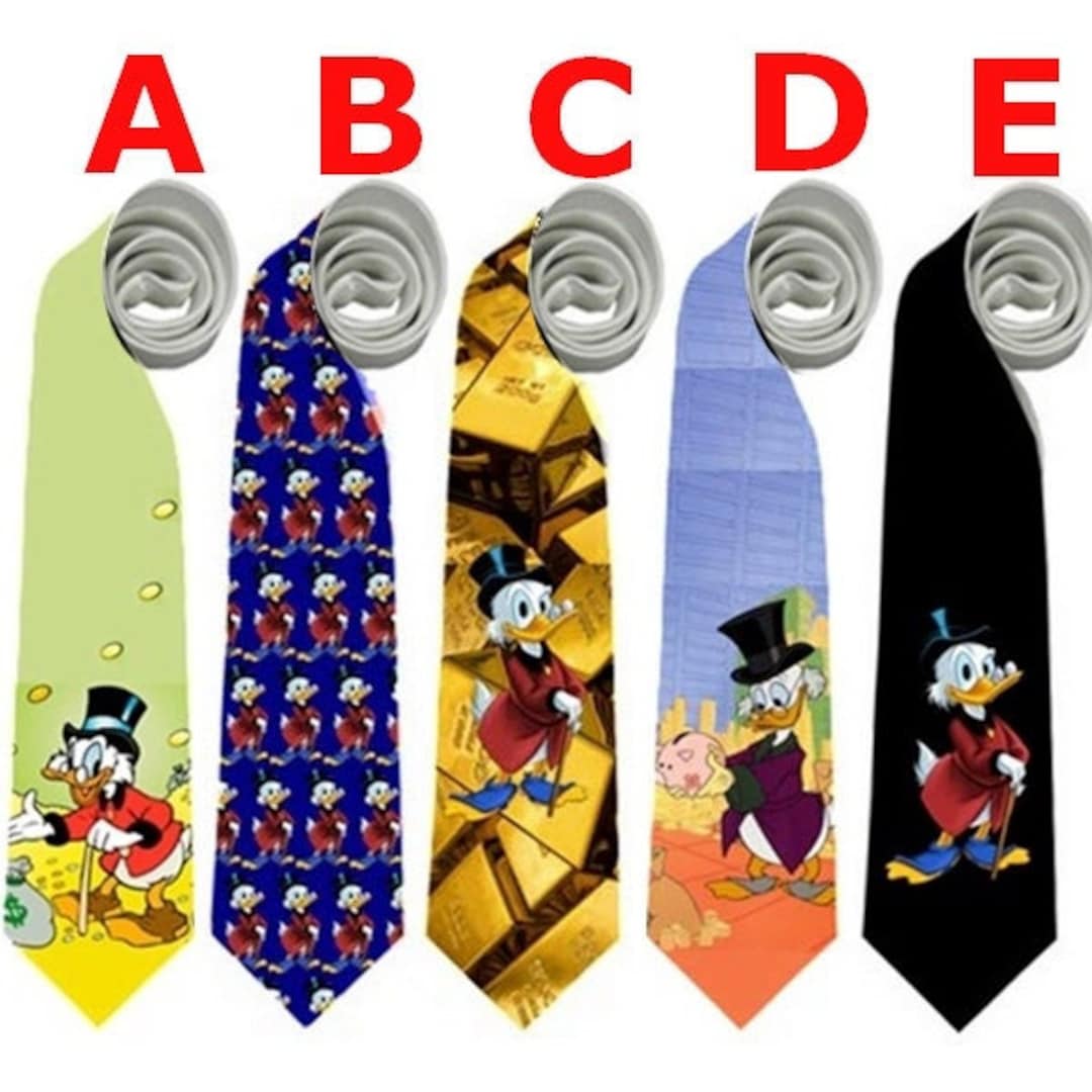 Necktie Scrooge Mcduck Ducktales Duck Donald Duck Louie Dewey Huey ...