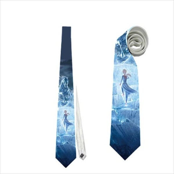 Necktie Frozen Elsa Princess Olaf Snowman Anna Sven Tie - Etsy Canada