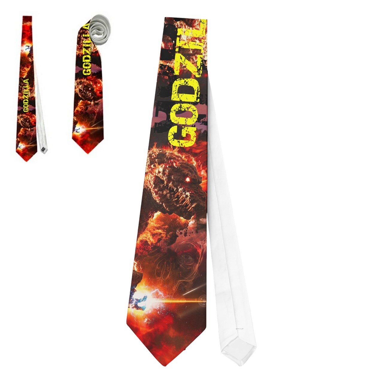 Necktie Godzilla Kaiju Ocean Monster Japanese Tie Cosplay - Etsy