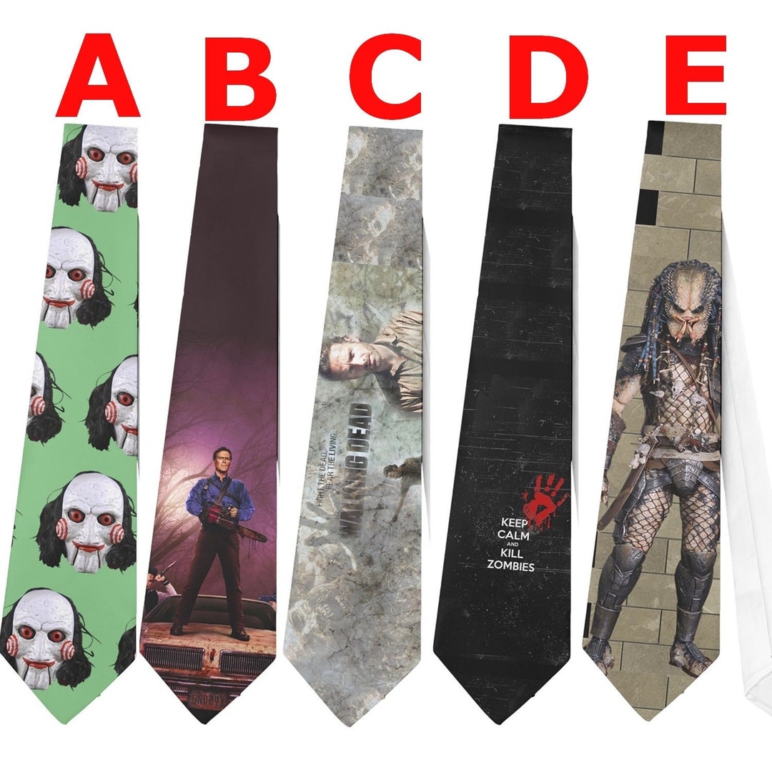 Necktie Walking Evil Zombies Predator Saw Horror Halloween Rick ...